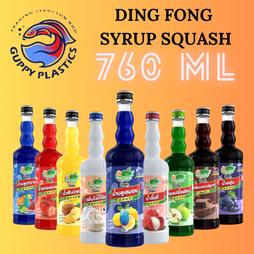 DING FONG SYRUP 760ML CONCENTRATED SQUASH / THAILAND PRODUCT / SYRUP ...