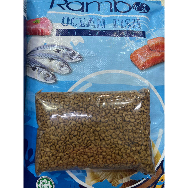 Rambo cat food ocean fish 1kg Repack | Shopee Malaysia