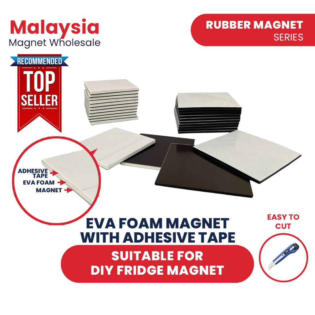 EVA Foam Magnet With Adhesive Tape (Suitable For Diy Fridge Magnet ...