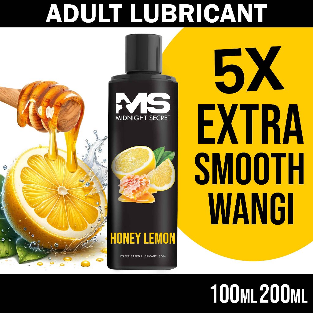 [ 5X SMOOTH ] MS Honey Lemon & Basic Lube Adult Personal Lubricant Water Based Pelincir Condom 2 ...