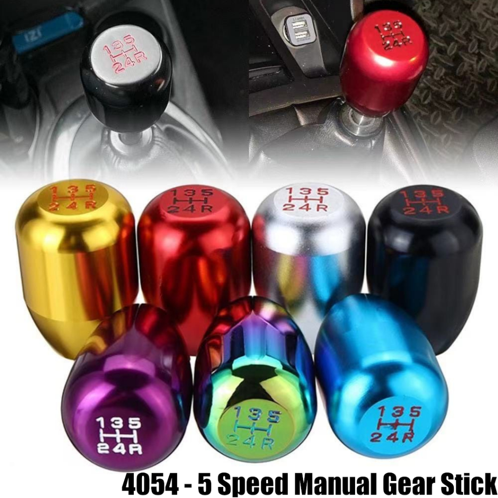 5 Speed Type R Gear Stick Shift Shifter Gear Knob Car Auto Manual Alloy ...