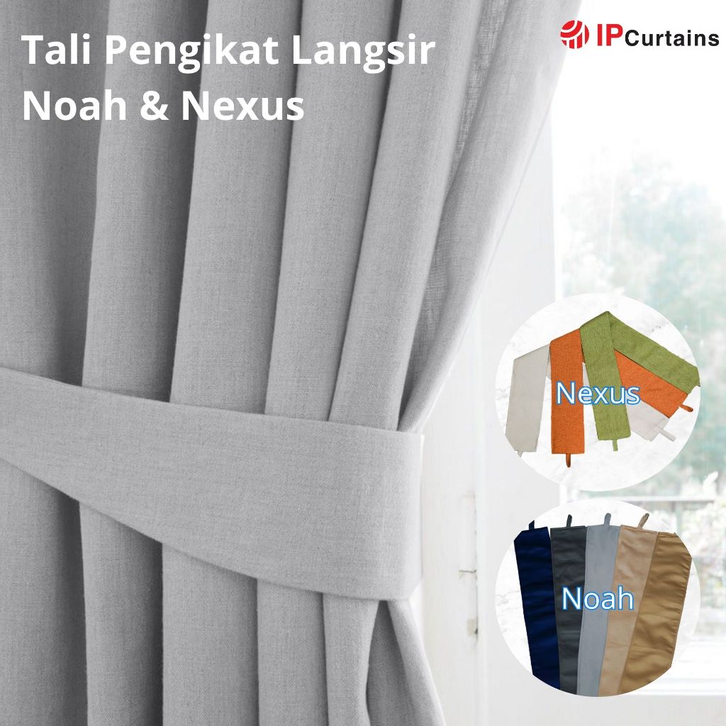 IP CURTAIN Tali pengikat Langsir Kain Tieback Curtain Langsir Linen ...