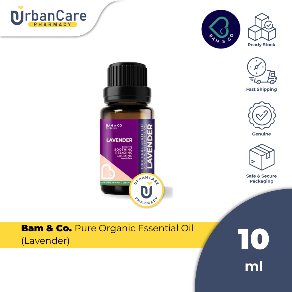Bam & Co. Certified Pure Organic Essential Oil (Lavender) 10ml | Shopee ...