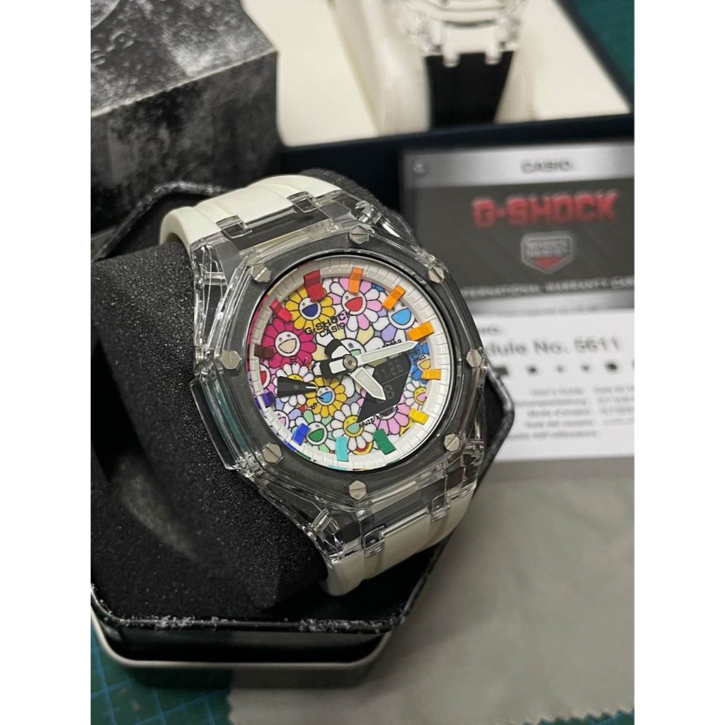 GA2100 MOD ORIGINAL GSHOCK GA-2100 CUSTOM MAKE RAINBOW BNB MOD SET ...