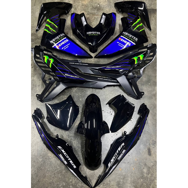 Covet Set Y16 V2 Abs Full Black Monster | Shopee Malaysia