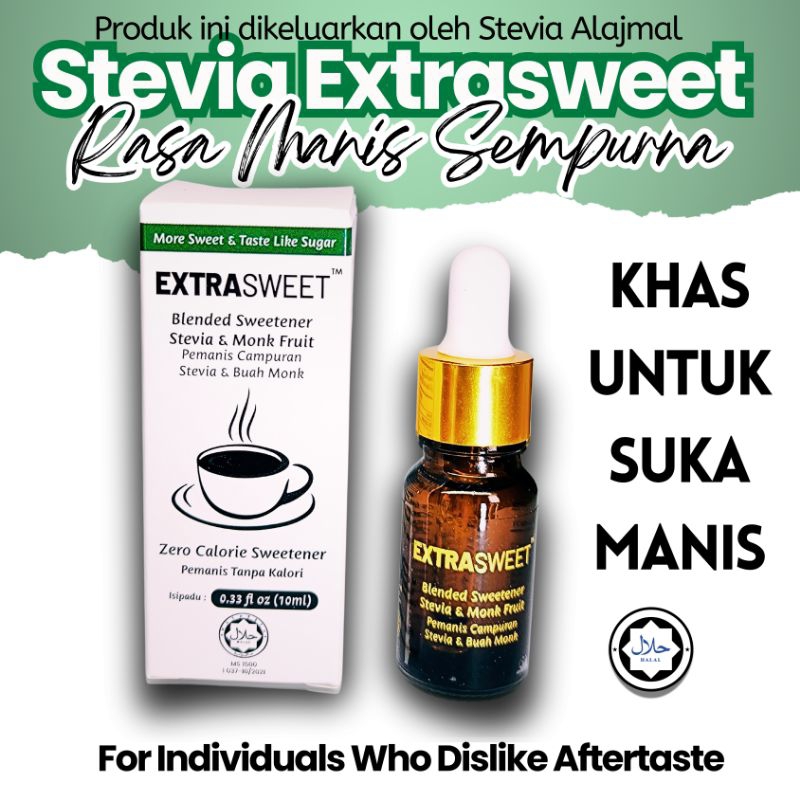 Pengganti Gula Pasir Stevia Extrasweet 10ml oleh Stevia Alajmal - Rasa ...