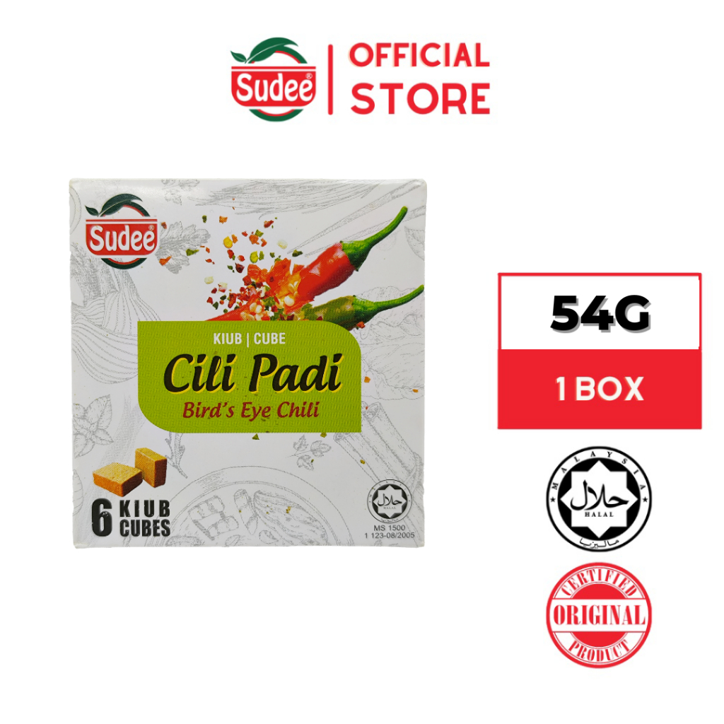 SUDEE Kiub Cili Padi / Bird's Eye Chilli Cube [54g] | Shopee Malaysia