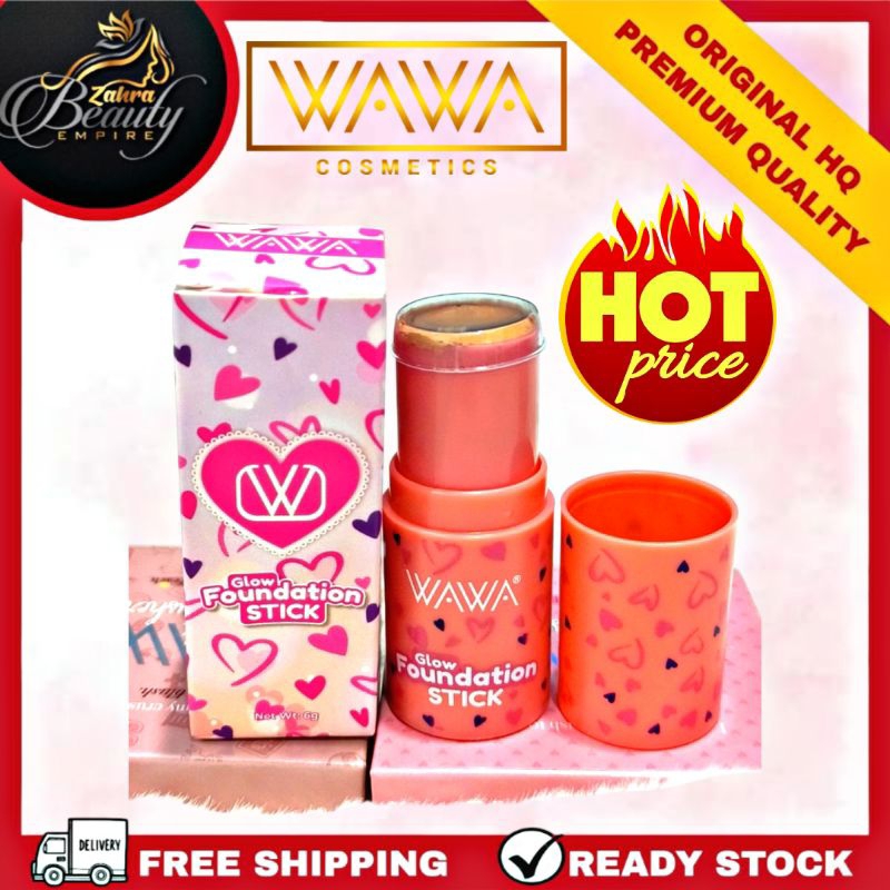 WAWA Glow Foundation Stick 7g | Original HQ With Free Gift | Shopee ...
