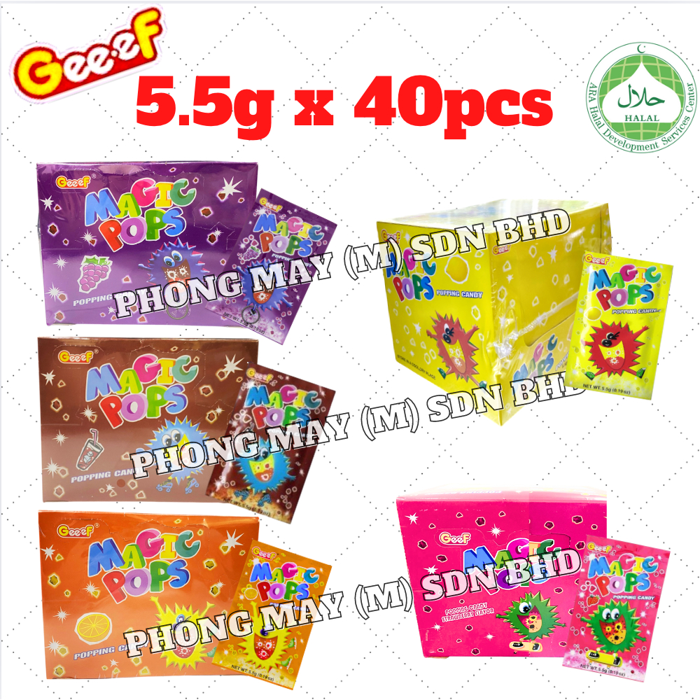 MAGIC POPS CANDY [5.5g＊40PCS] MAGIC POPPING CANDY/ SUPPER POPPING CANDY ...
