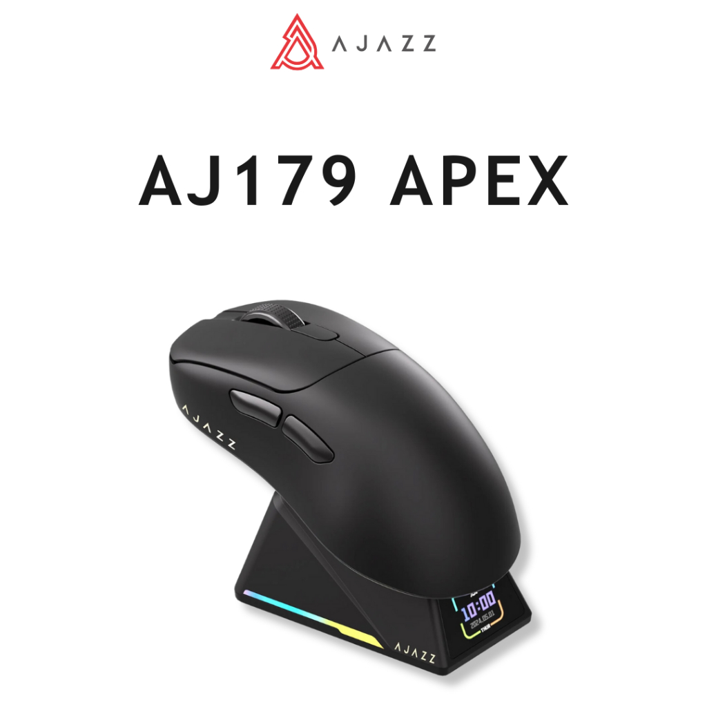 AJAZZ AJ179 Pro/Apex Wireless Mouse 3 Modes Connection/PAW3950/Ultra-Lightweight/Huano ...