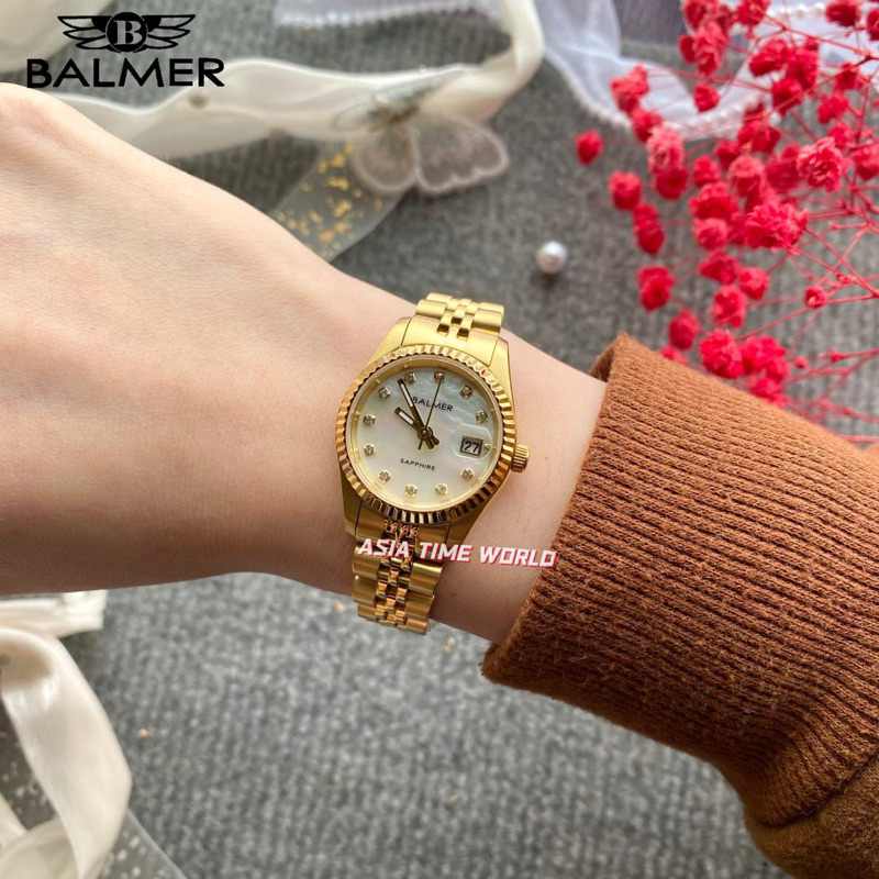 [Original] Balmer 8203L GP-1 Small Sapphire Women Watch with White dial ...