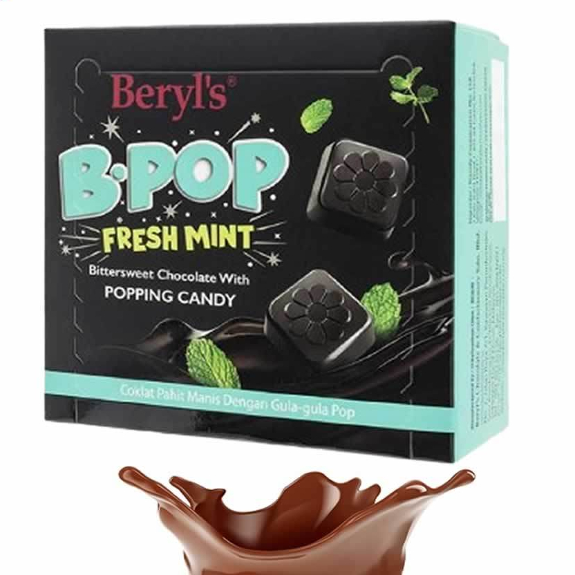 Beryl's B Pop Fresh Mint Bittersweet Chocolate 50g | Shopee Malaysia