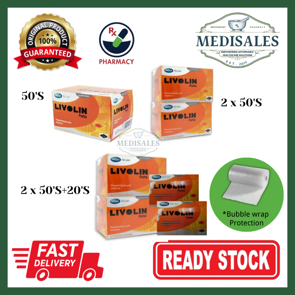 MEGA LIVOLIN FORTE 50'S || 2 X 50'S || 2 X 50'S +20'S (EXP 07/2025 ...