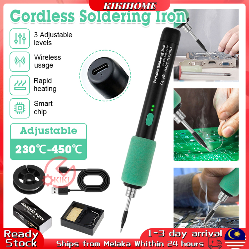100W Wireless Soldering iron Fast heating Ceramic Heating Element LED ...