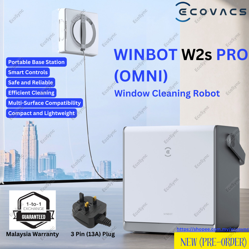 ️ECOVACS WINBOT W2PRO W1PRO W1SPRO W2sPRO (OMNI) Smart Window Cleaning Robot | Shopee Malaysia