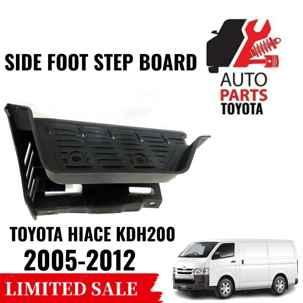 Toyota Hiace KDH200 2005 2006 Year Side Running Kicking Foot Step Board ...