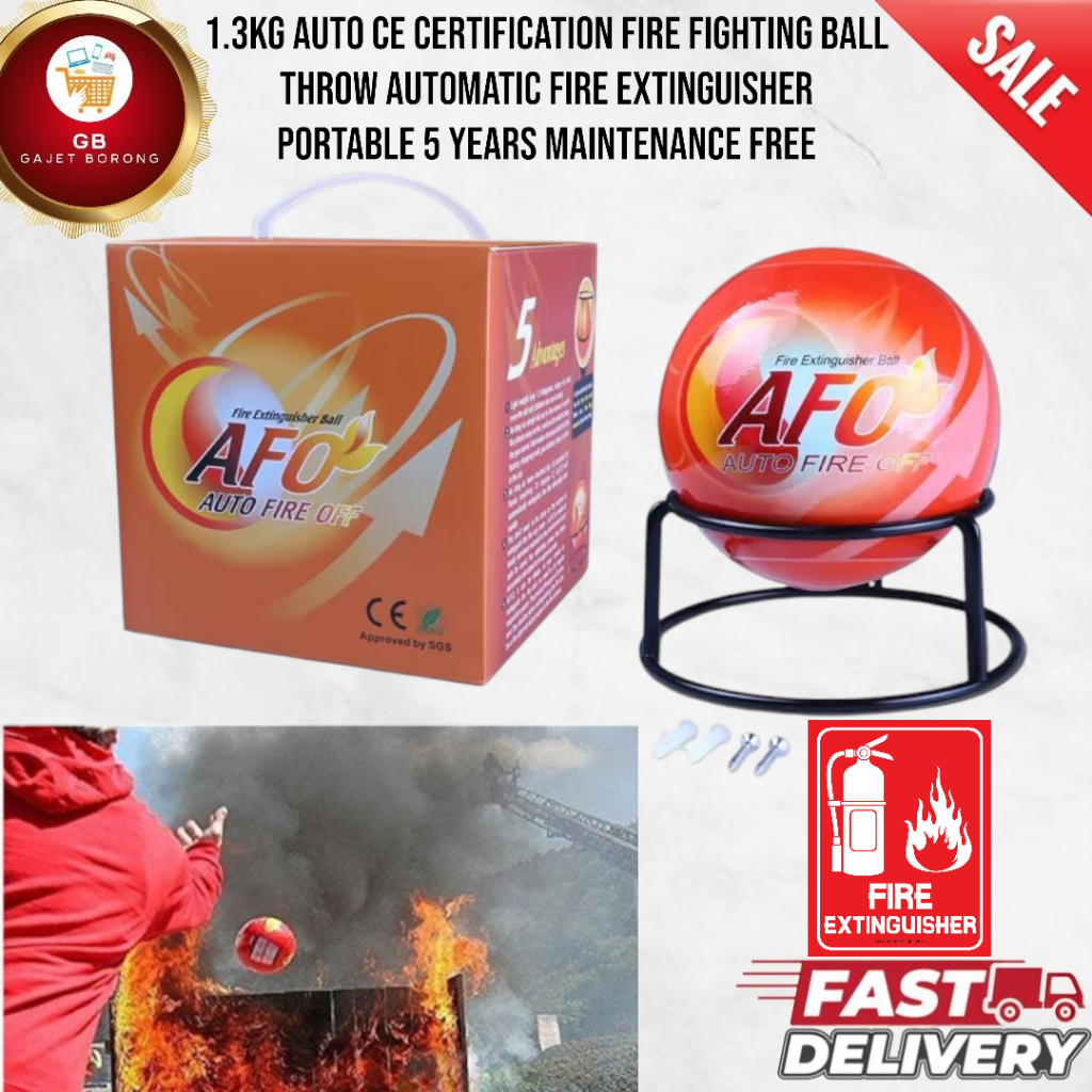 1.3kg Auto CE Certification Fire fighting Ball throw automatic fire ...