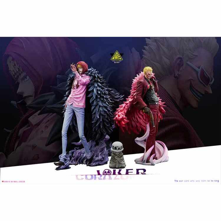 Super Bomb Studio - Corazon, Doflamingo & Law One Piece Resin Statue GK ...