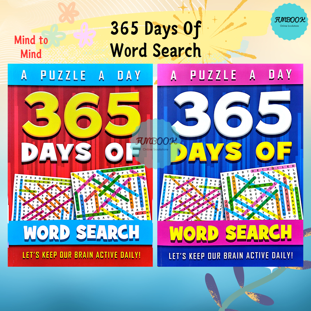 [FUNBOOK] A puzzle a Day 365 Days of word search Mind to Mind | Shopee ...