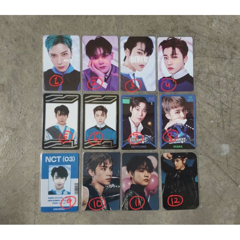 (CLEARANCE) nct 2020 2021 official universe concept card pc photocard ...
