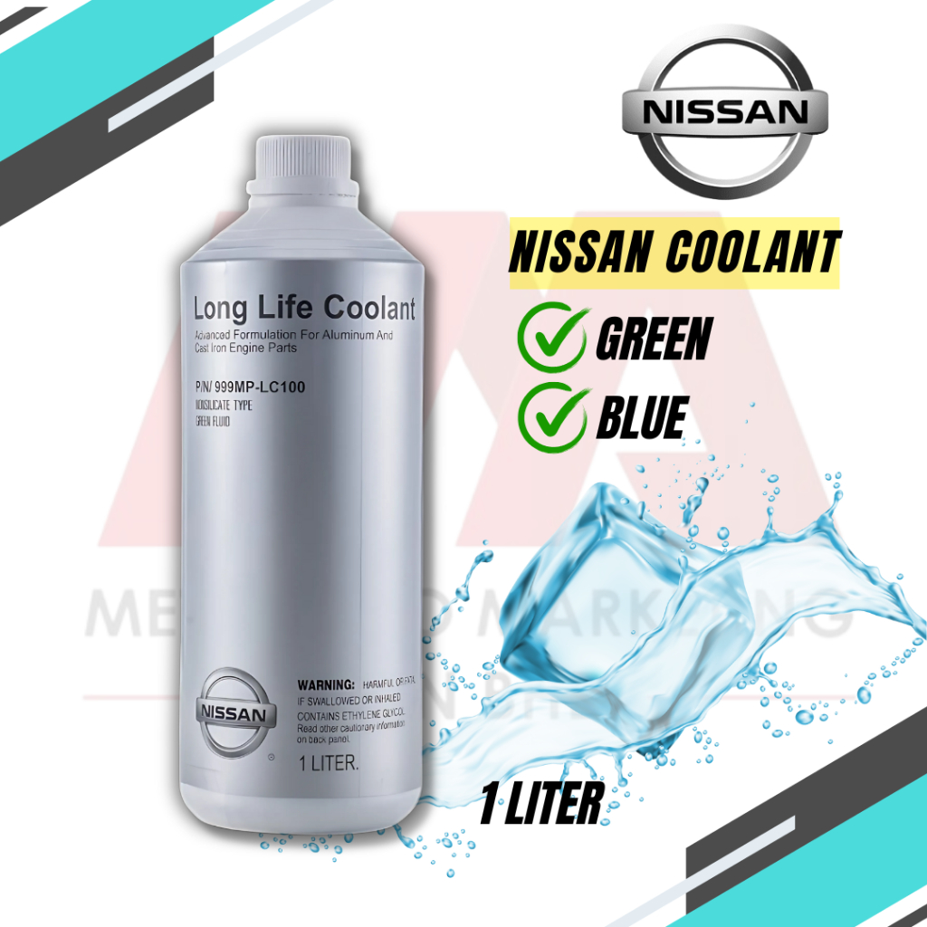 NISSAN COOLANT BLUE SUPER LONG LIFE COOLANT (BLUE & GREEN) 1LITER | Shopee Malaysia