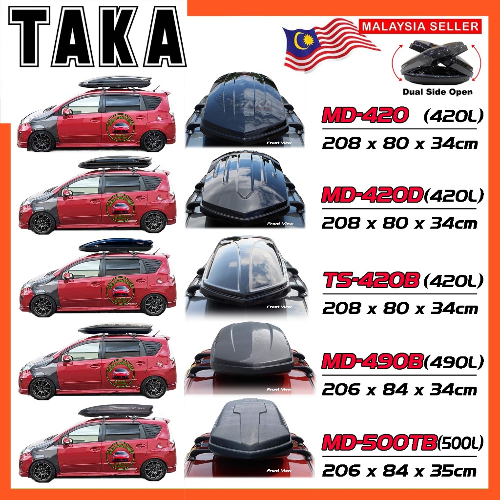 PERODUA ALZA TAKA ROOFBOX (MD420 - MD420D-TS-420B-MD-490B-MD-500TB ...