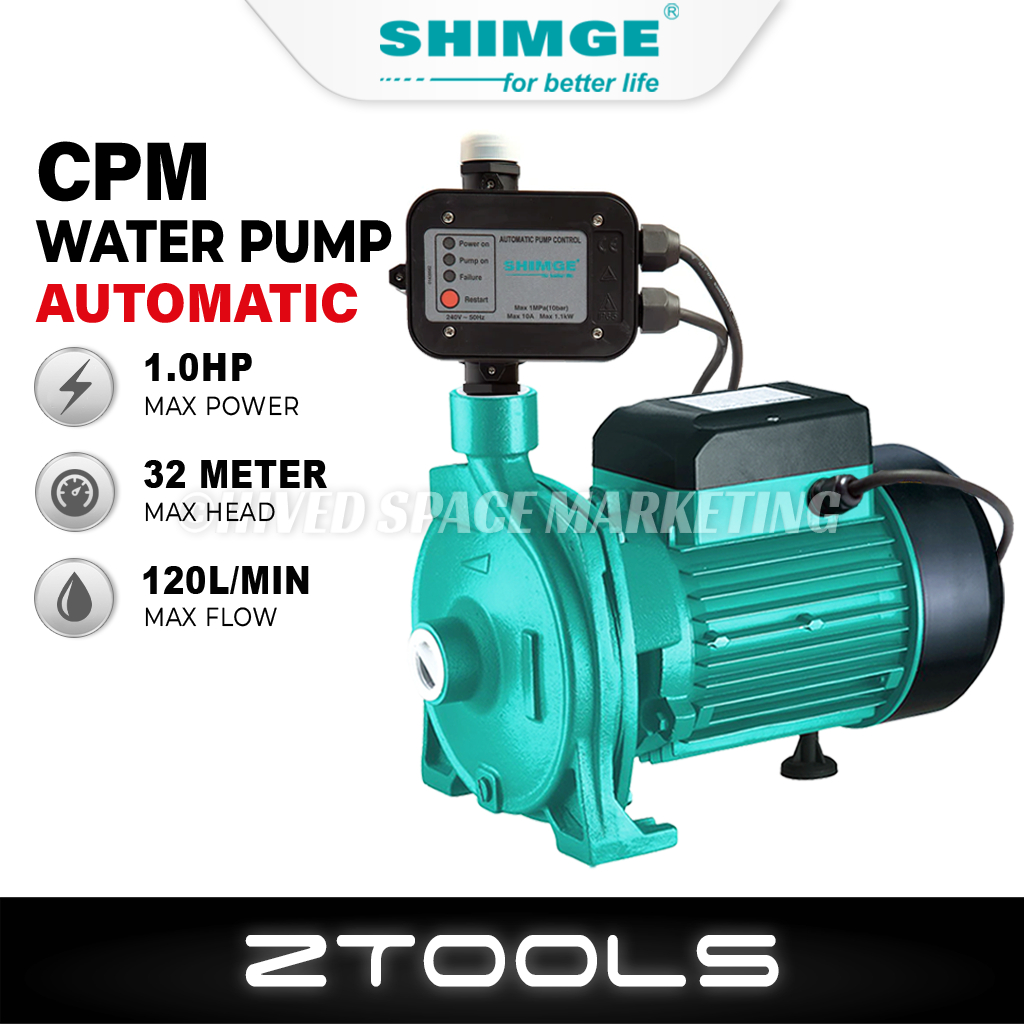 SHIMGE CPM Automatic Centrifugal Water Pump 1HP Pam Air Kebun Pam Air ...