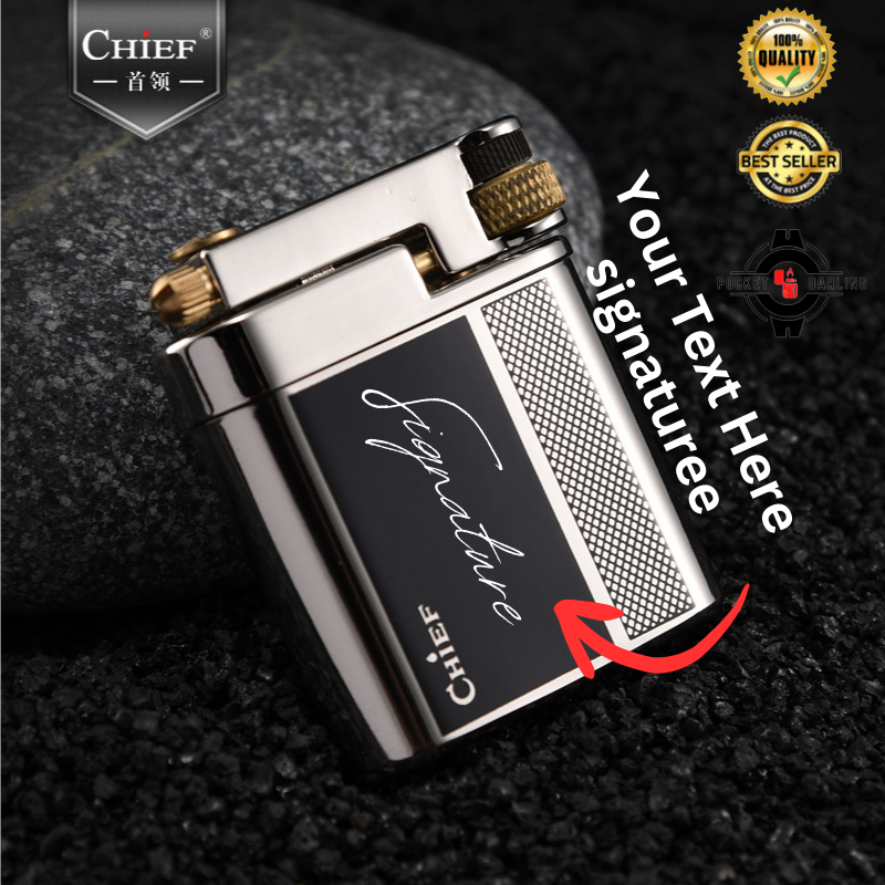Chief New Kerosene Lighter Retro Push Ejection Grinding Eheel Advanced ...