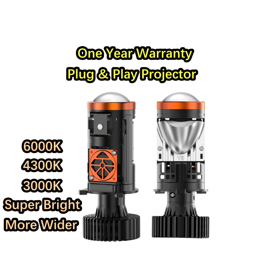 TDCU 12V 24V 2 Pcs Plug And Play Car Mini H4 Hi/Lo LED Headlight ...