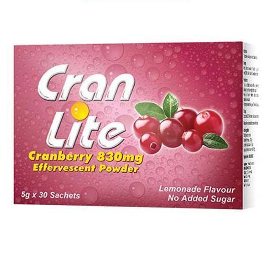Cran Lite Cranberry 830mg Effervescent Powder 5g x 12 Sachets | Shopee ...
