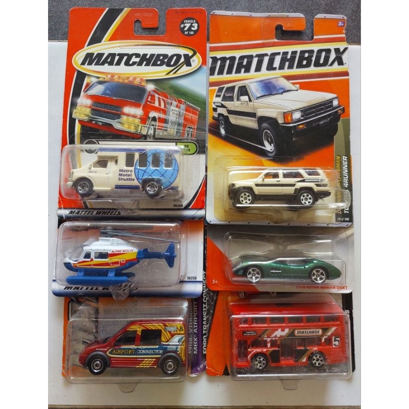 Matchbox Chevy Transport Bus Toyota 4Runner Rescue Chopper Two-Story ...