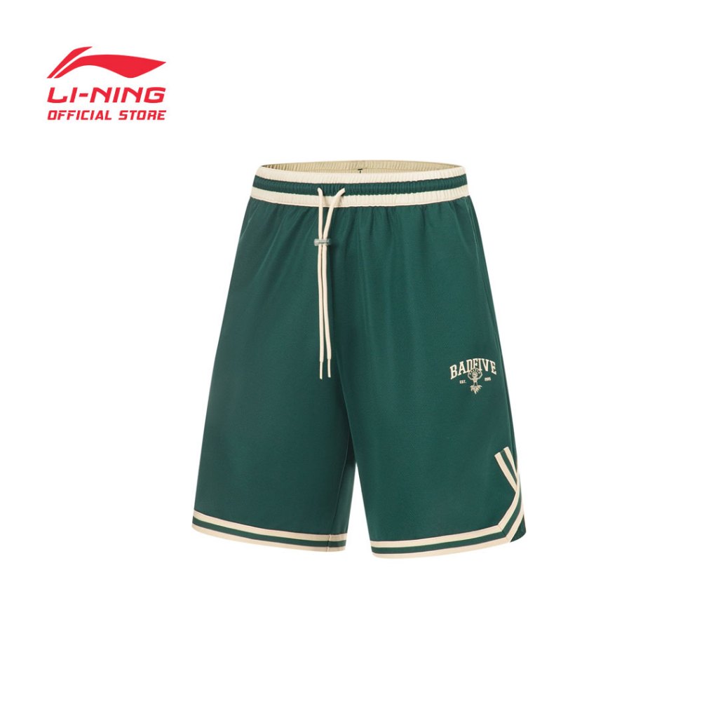 LI-NING BADFIVE BASKETBALL SHORTS - LUSH GREEN - AAPT091-1 | Shopee ...
