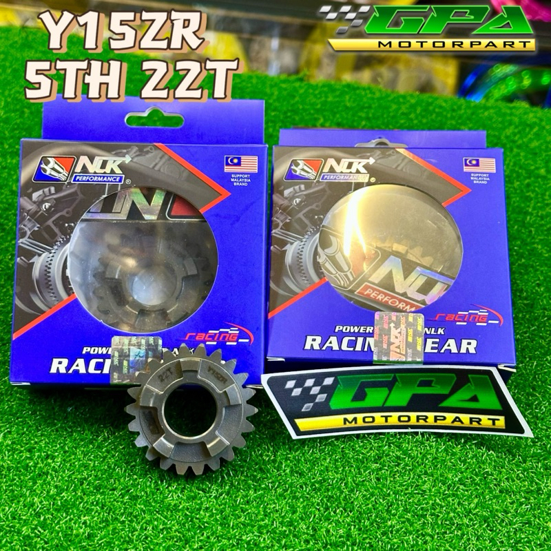 NLK PERFORMANCE RACING GEAR BOX GEAR 5 22T MADE IN TAIWAN YAMAHA Y15 ...