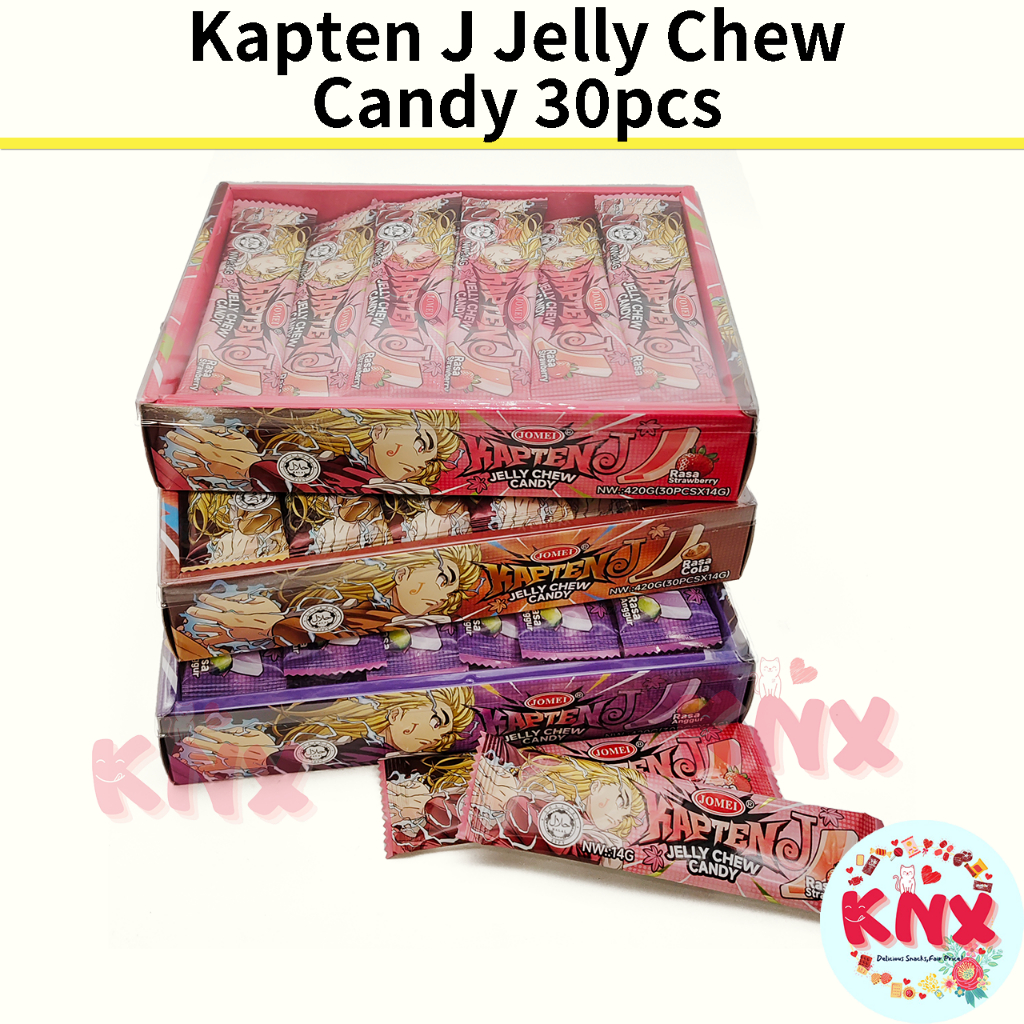 Jomei Kapten J Jelly Chew Candy 14g x 30pcs / 10pcs | Shopee Malaysia