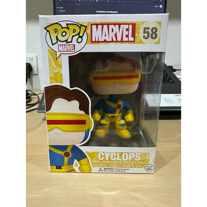 OG Cyclops 58 X-Men Yellow Box Marvel Funko Pop Collectibles | Shopee ...