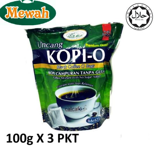 Kopi O' Uncang Cap Dua Badak 300g (100gX3Pkt) | Shopee Malaysia