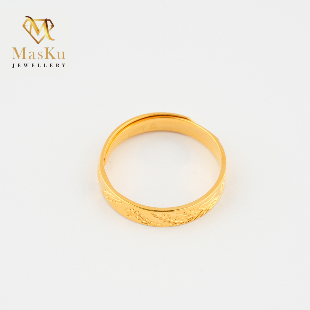 Masku Jewellery 999 Adjustable Ring / 999 Cincin Belah Rotan Padu ...