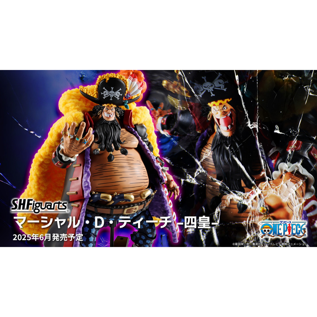 PO Premium Bandai One Piece SHF S.H.Figuarts Marshall D Teach Four Emperors Tamashii Nations ...