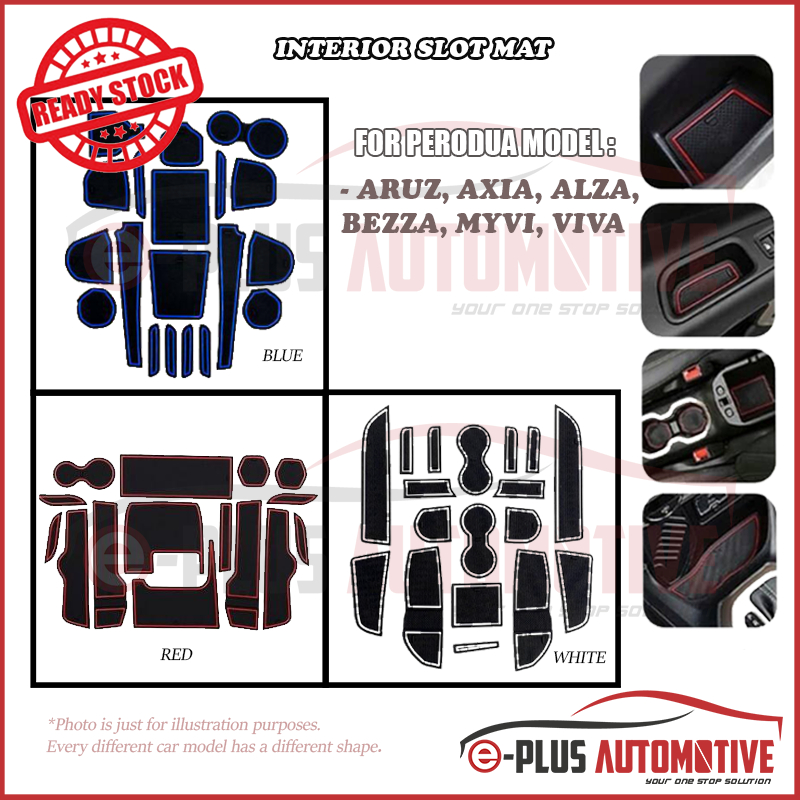 PERODUA Interior Slot Mat Storage Tank (1 set) - Aruz, Axia, Alza ...