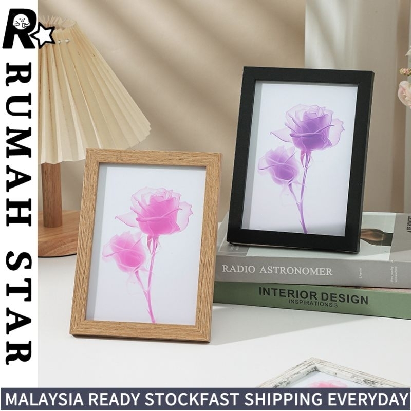 A4 Wooden Picture Frame Photo Frame Gambar Wall Frame Home Decor Bingkai Gambar Murah Borong ...