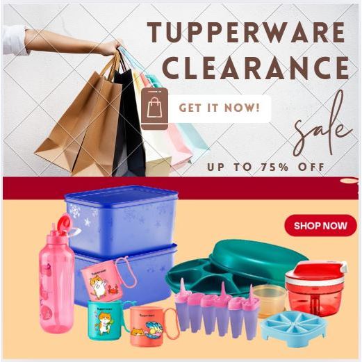 🔥 Tupperware Stock Clearance 🔥 Cheap Price 🔥 All New | Shopee Malaysia