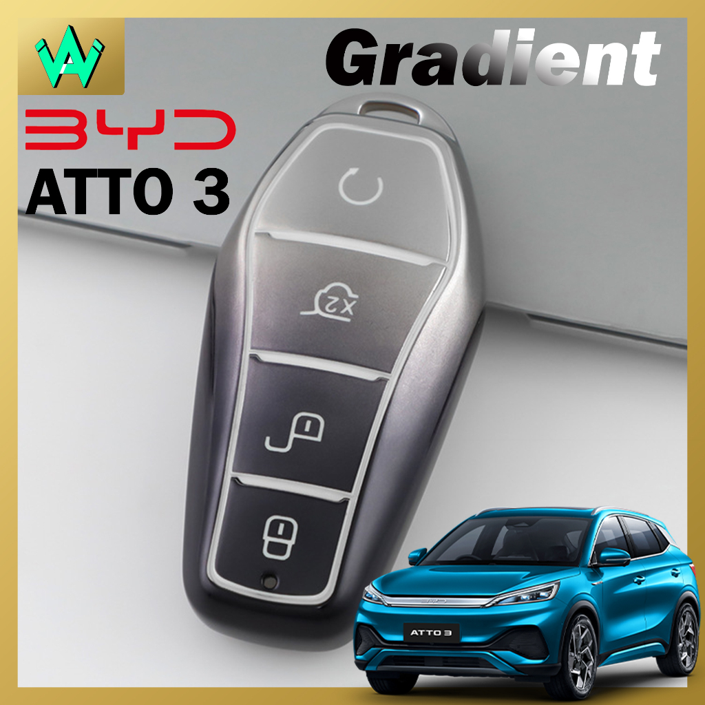 BYD ATTO 3 Key Cover Casing Case Sarung Kunci BYD Atto3 Smart Key ...
