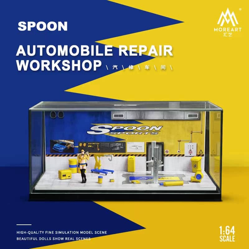 Spoon Garage Diorama set 1:64 Moreart scale model diorama | Shopee Malaysia