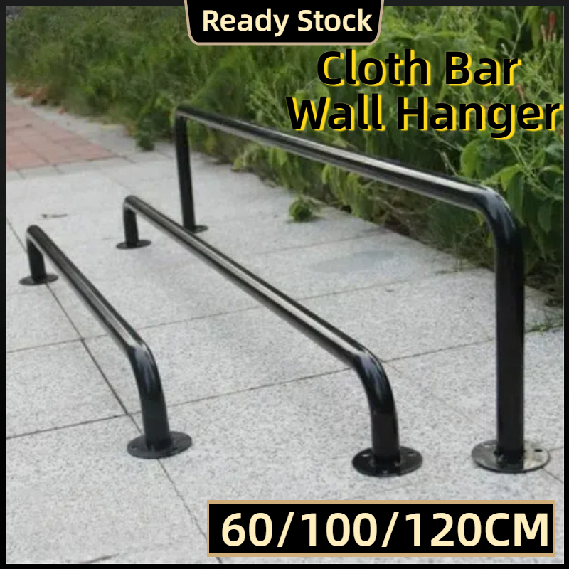 Wall Mounted Clothes Rack Mulig Hanger Cloth Bar Baju Bar Penyangkut ...