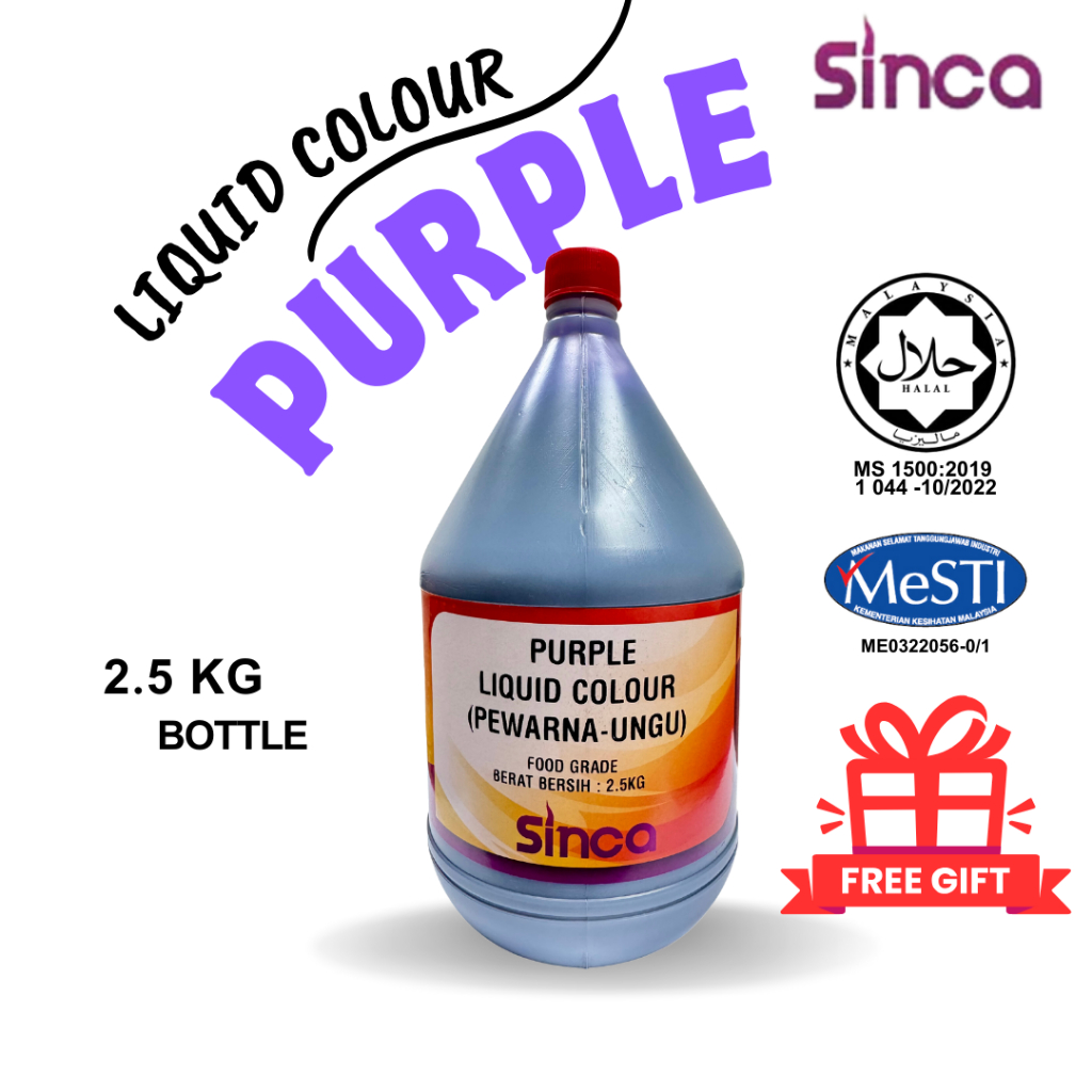 Pewarna Cecair Ungu / Purple Liquid Colour 2.5kg - Gred Makanan | Halal ...