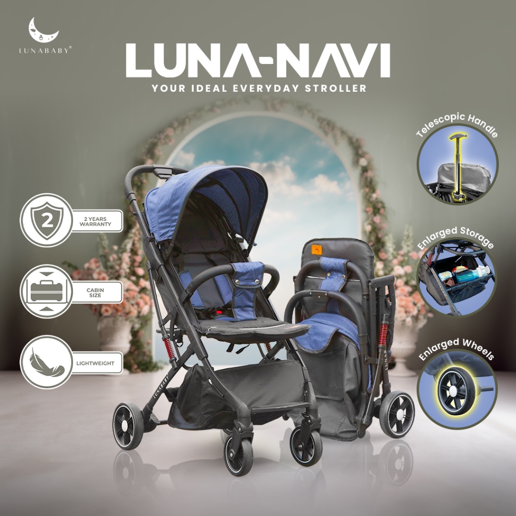 LUNABABY LunaNavi Lightweight Compact Travel Stroller | Shopee Malaysia