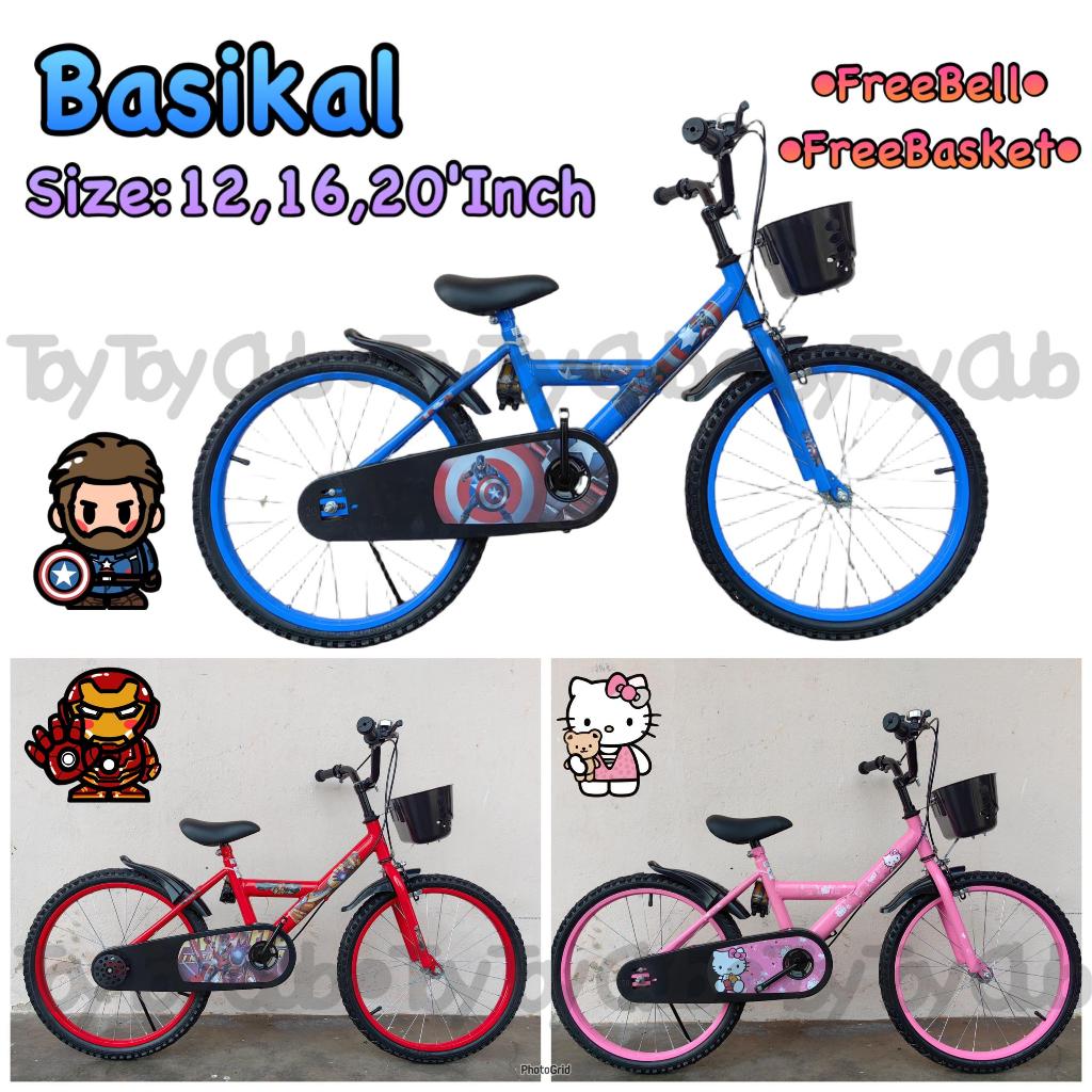 🔥NEW ITEM🔥BASIKAL BUDAK TAYAR HIDUP SIZE 12/16/20 BASIKAL CARTOON HELLO ...