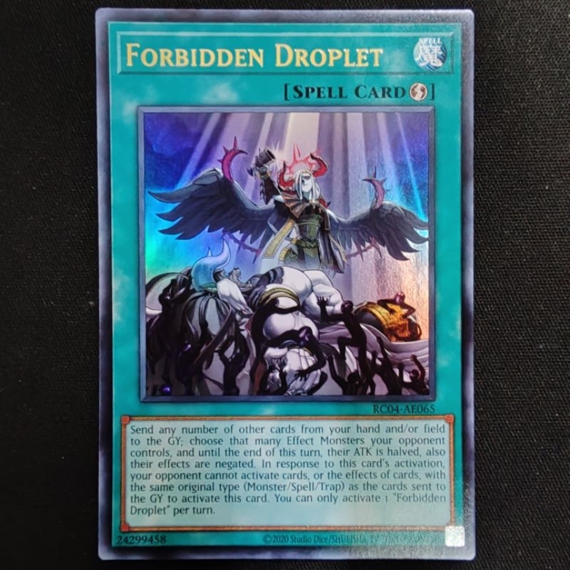 YUGIOH RC04-AE065 Forbidden Droplet [UR] | Shopee Malaysia