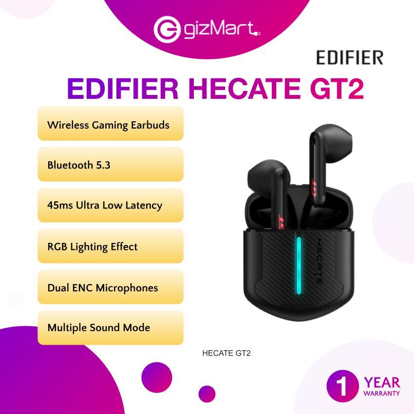 Edifier Hecate GT2 Gaming Earbuds - Bluetooth V5.3 | 13mm Dynamic Driver | Low Latency | Light ...