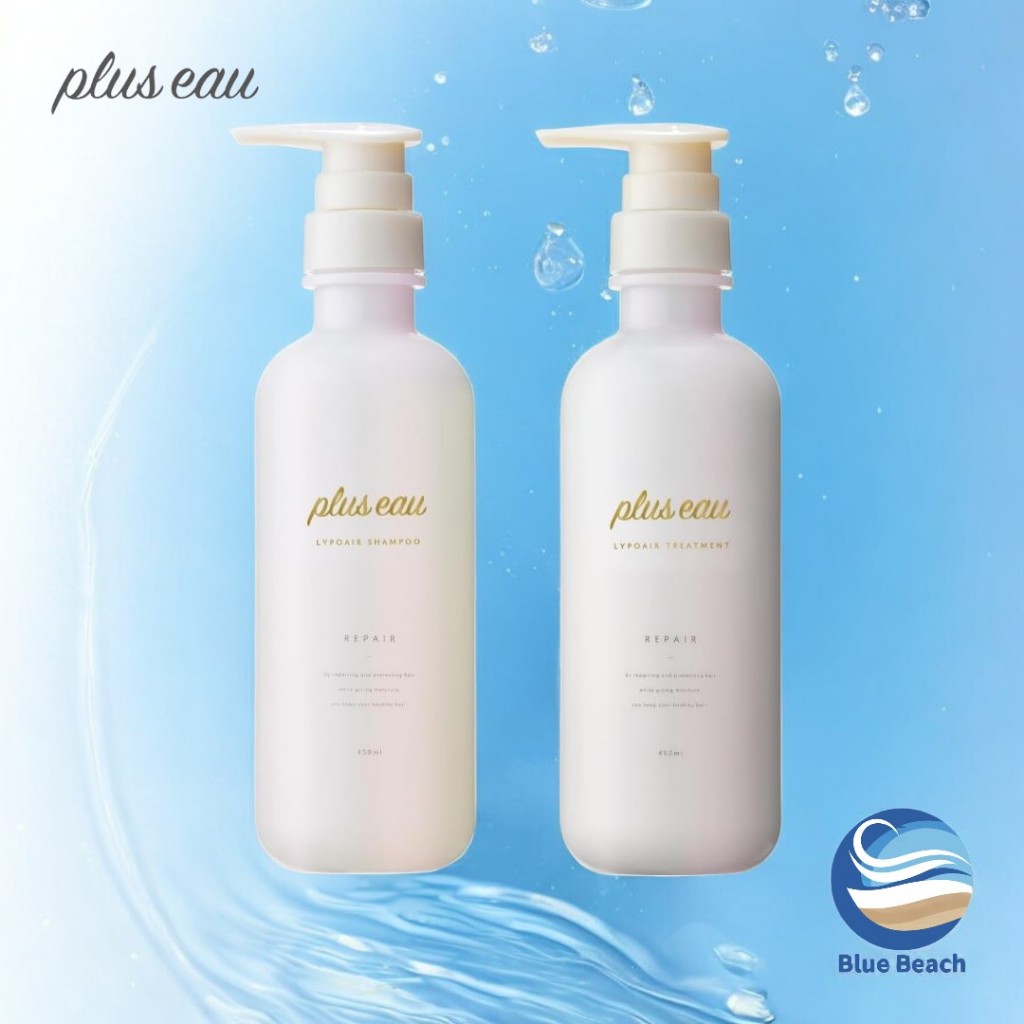 plus eau Shampoo/Treatment Lipore Moist 450ml / Nourishing Formula with White Floral & Pear ...